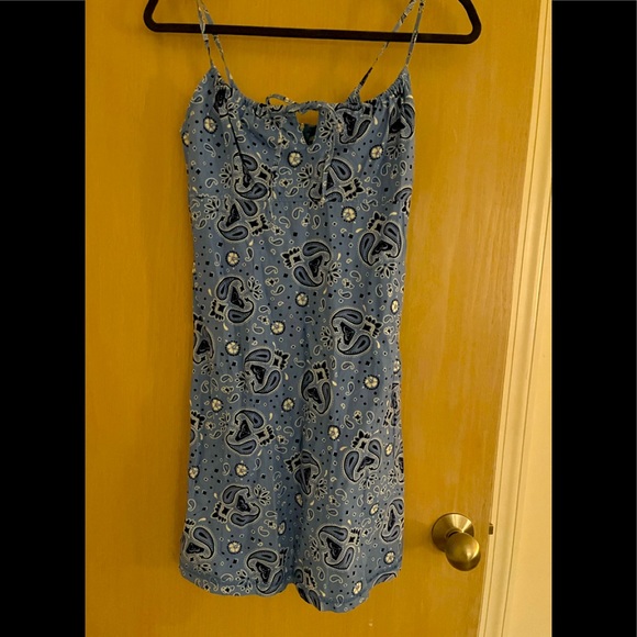 Roxy | Dresses | Roxy Quicksilver Paisley Blue Dress Vintage | Poshmark